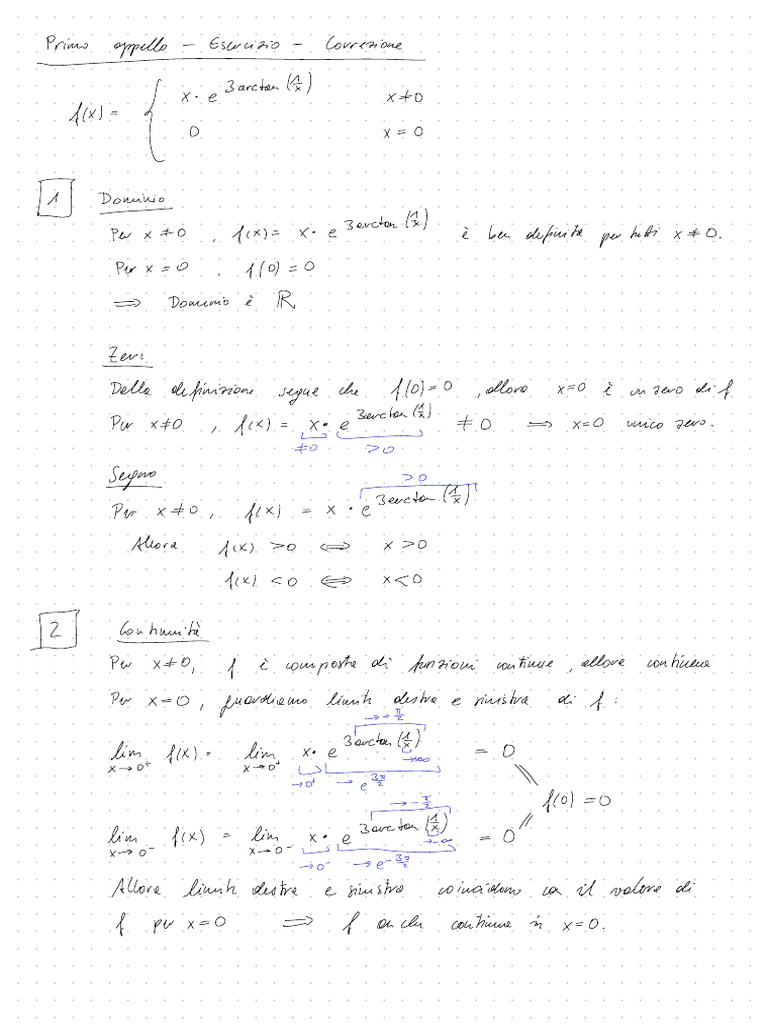 Primo Appello Esercizio Correzione | PDF