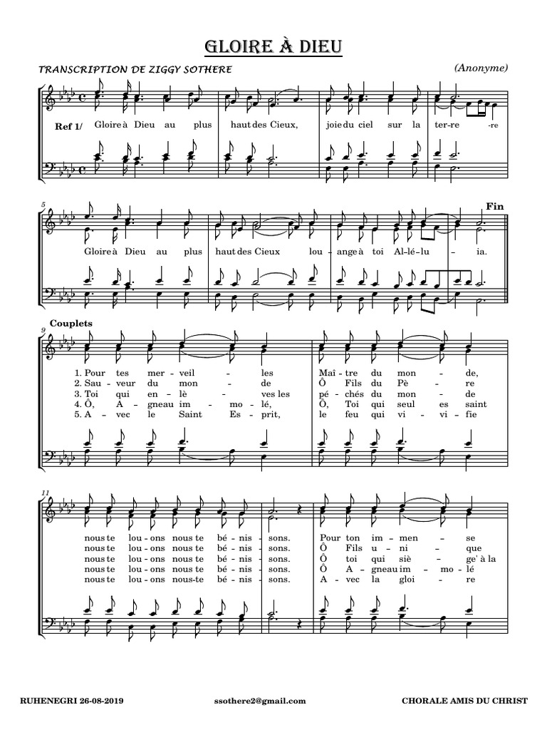 Gloire A Dieu | PDF