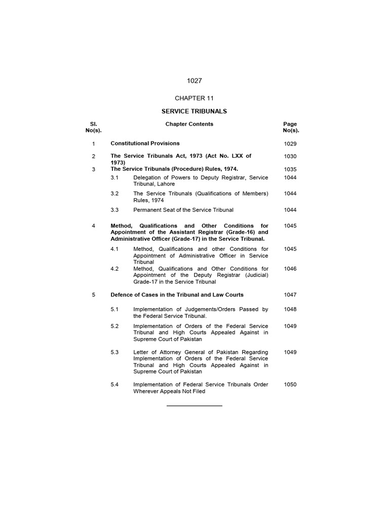 Service Tribunals | PDF