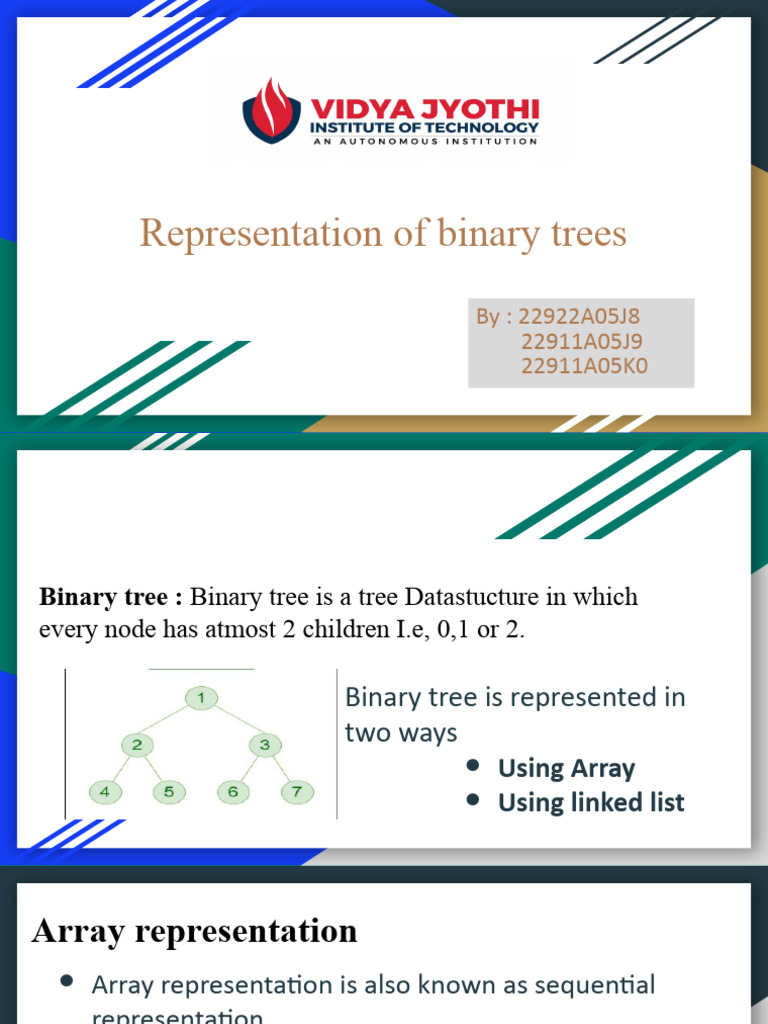 Binary Tree Representation Methods | PDF
