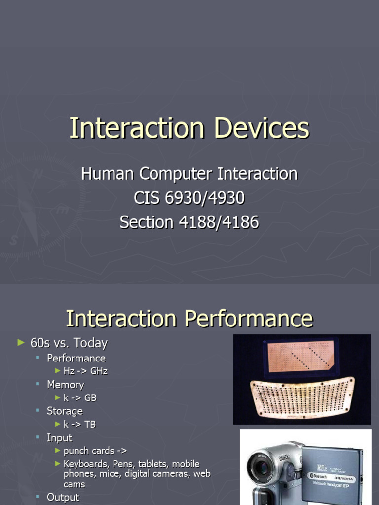 Interaction Devices | PDF | Computer Keyboard | Computer Monitor