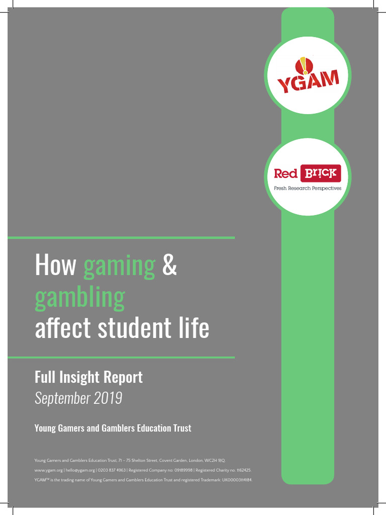 FINAL Research Full Report PRINT READY 5 | PDF | Gambling | Problem ...
