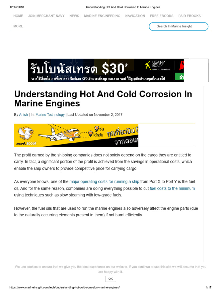 Understanding Hot and Cold Corrosion in Marine Engines | PDF | Engines | Combustion