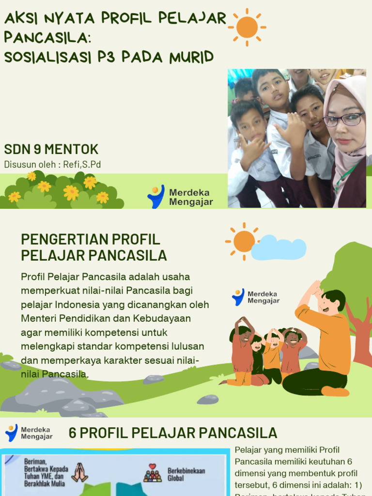 Profil Pelajar Pancasila Pengertian, Dan 6 Dimensi | PDF