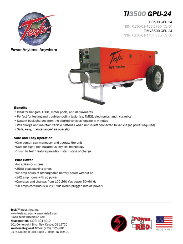 TI3500 GPU 24 - Techsheet | PDF