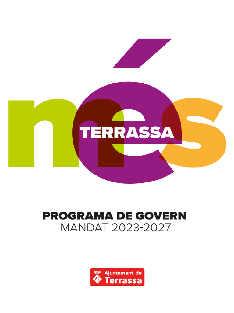 Programa de Govern de Terrassa 2023-2027 | PDF