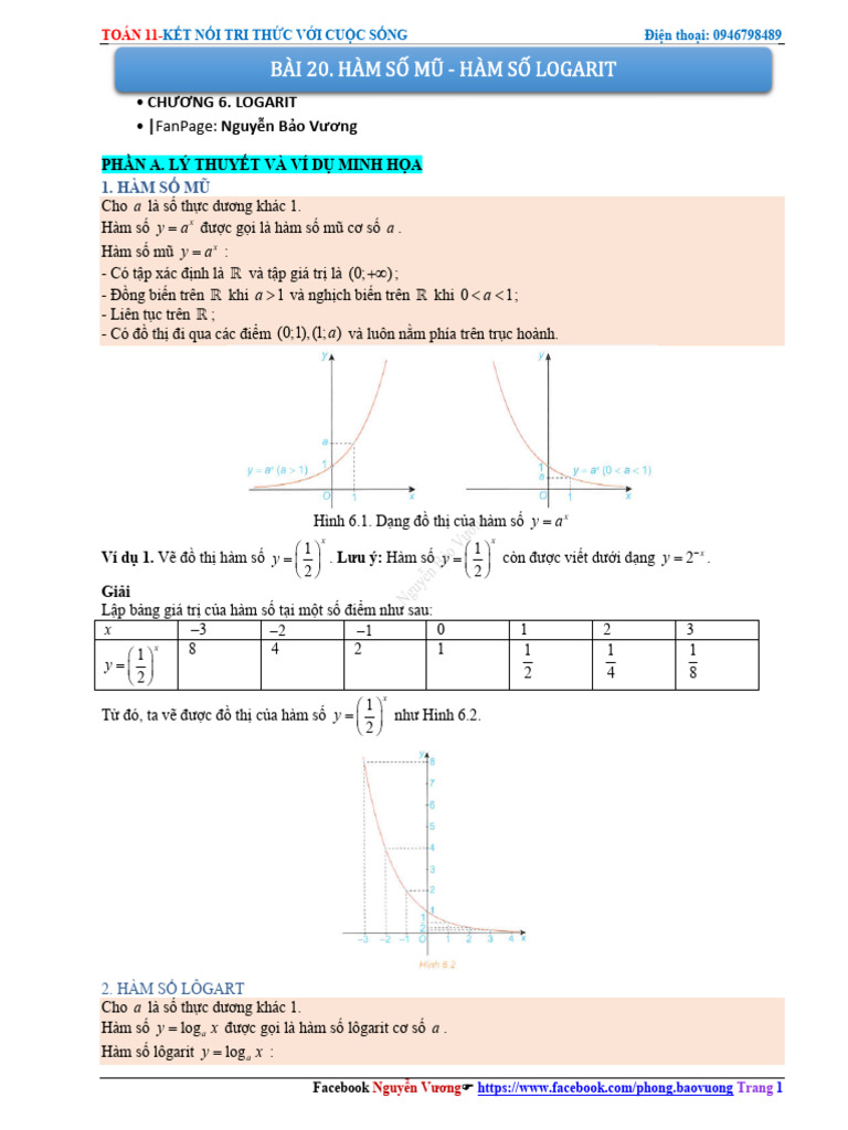 Bai-20-Ham So Mu - Ham So Logarit - CH | PDF