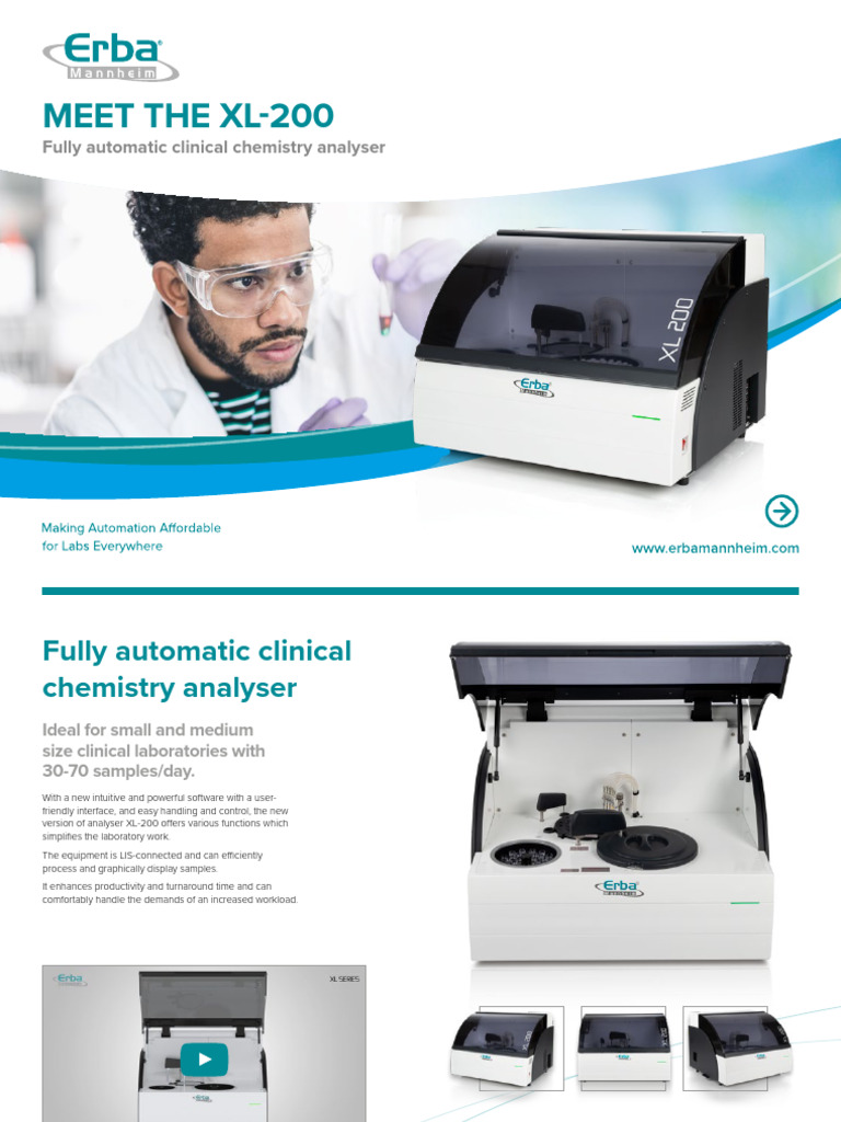 Erba XL 200 Brochure WEB | PDF | Litre | Barcode