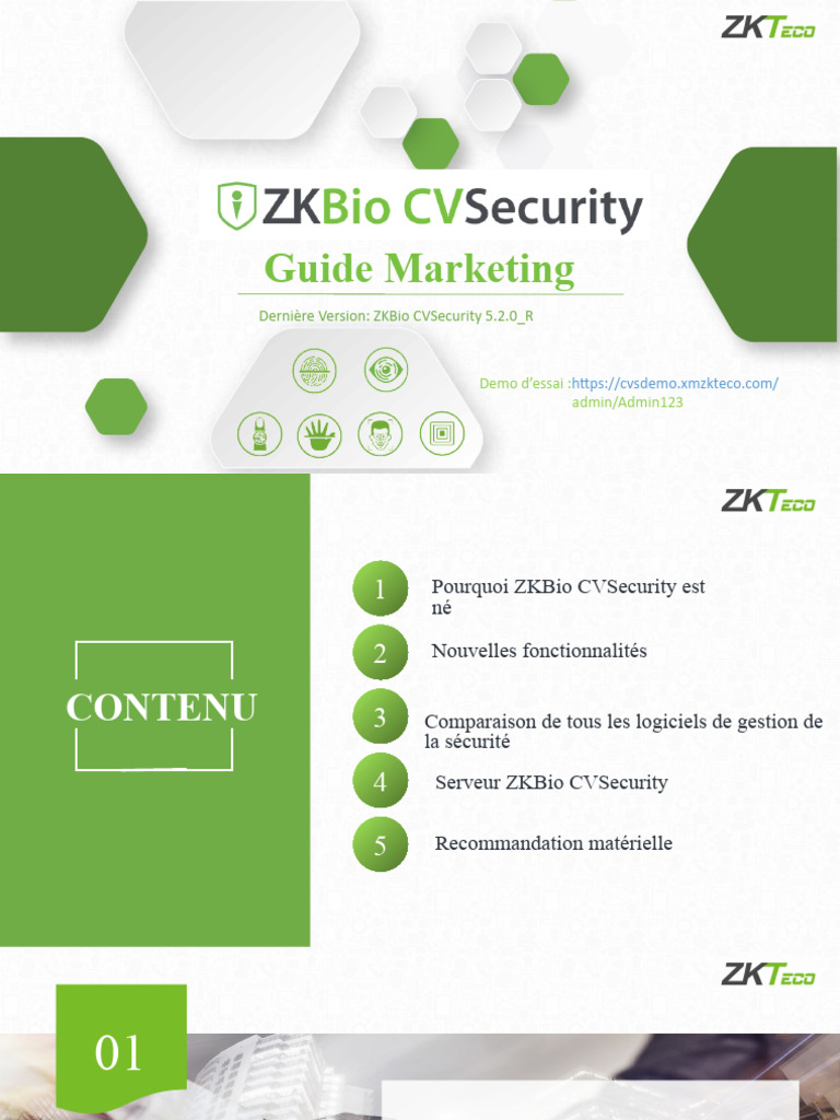 ZKBio CVSecurity Marketing Guide - V5.2.0-1026 French | PDF | Parking ...