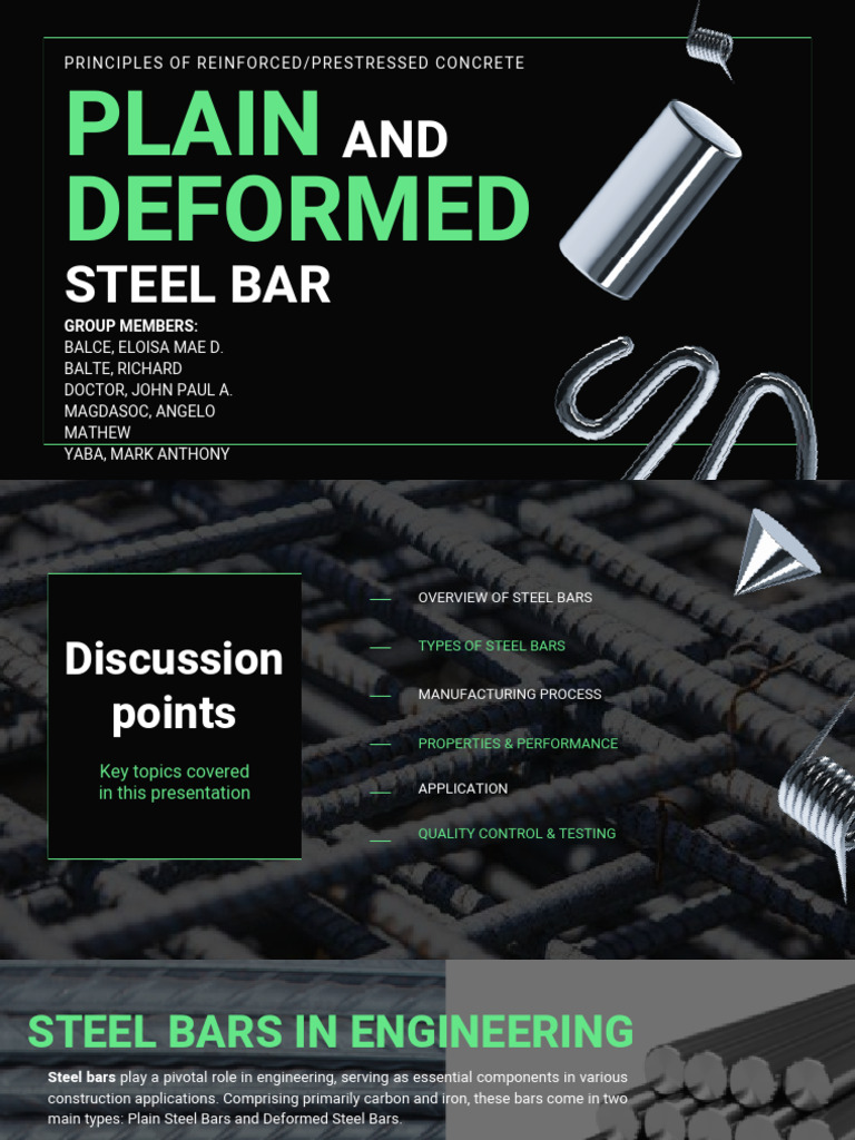 Plain Deformed: Steel Bar AND | PDF | Fracture | Strength Of Materials