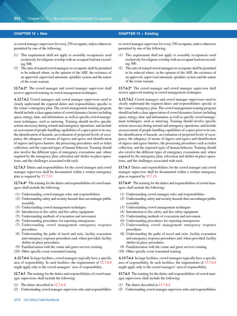 NFPA 101 Handbook 2018 583 | PDF | Emergency Evacuation | Fire Safety