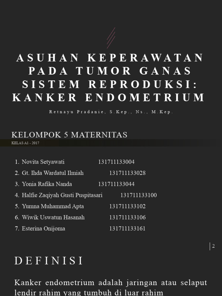 Kanker Endometrium | PDF | Sains & Matematika
