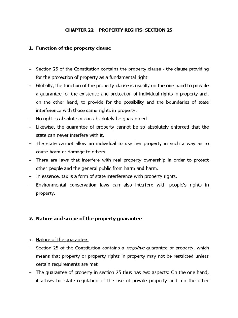 Chapter 22 Property Rights | PDF | Eminent Domain | Property