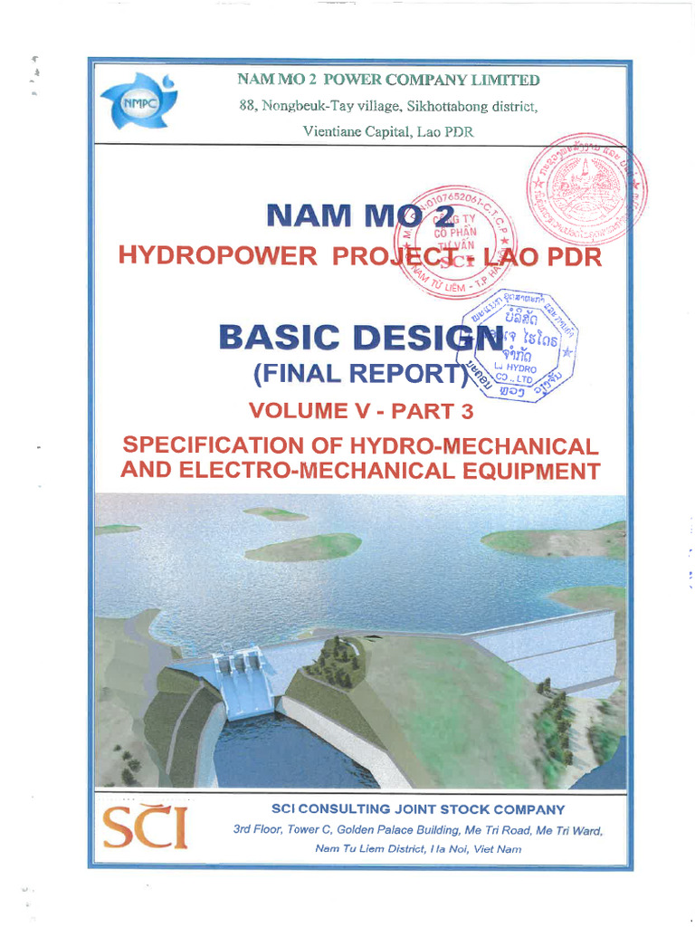 Volume V - Part 3 - Specification of Hydro-Mechanical and Electro ...