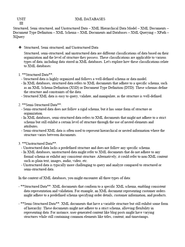 CP4152-Database Practices - UNIT III, IV, V | PDF