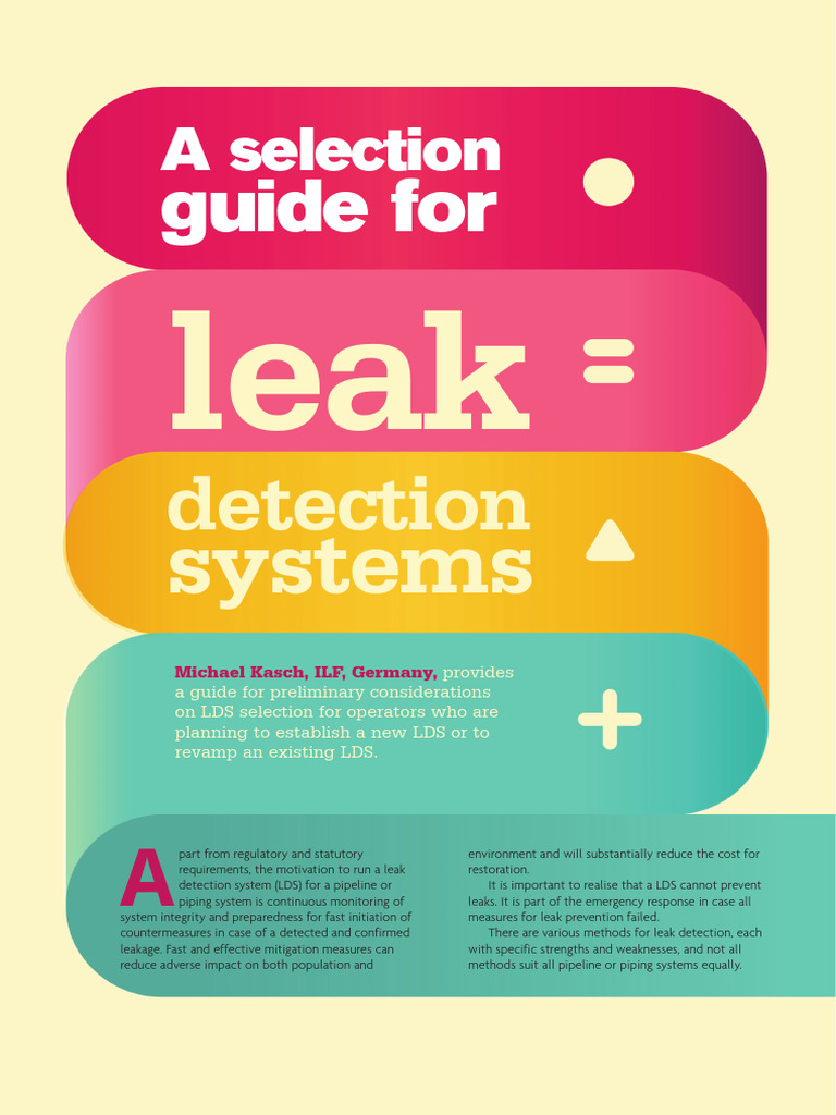 Selection Guide Leak Detection | PDF | Applied And Interdisciplinary Physics | Mechanical ...