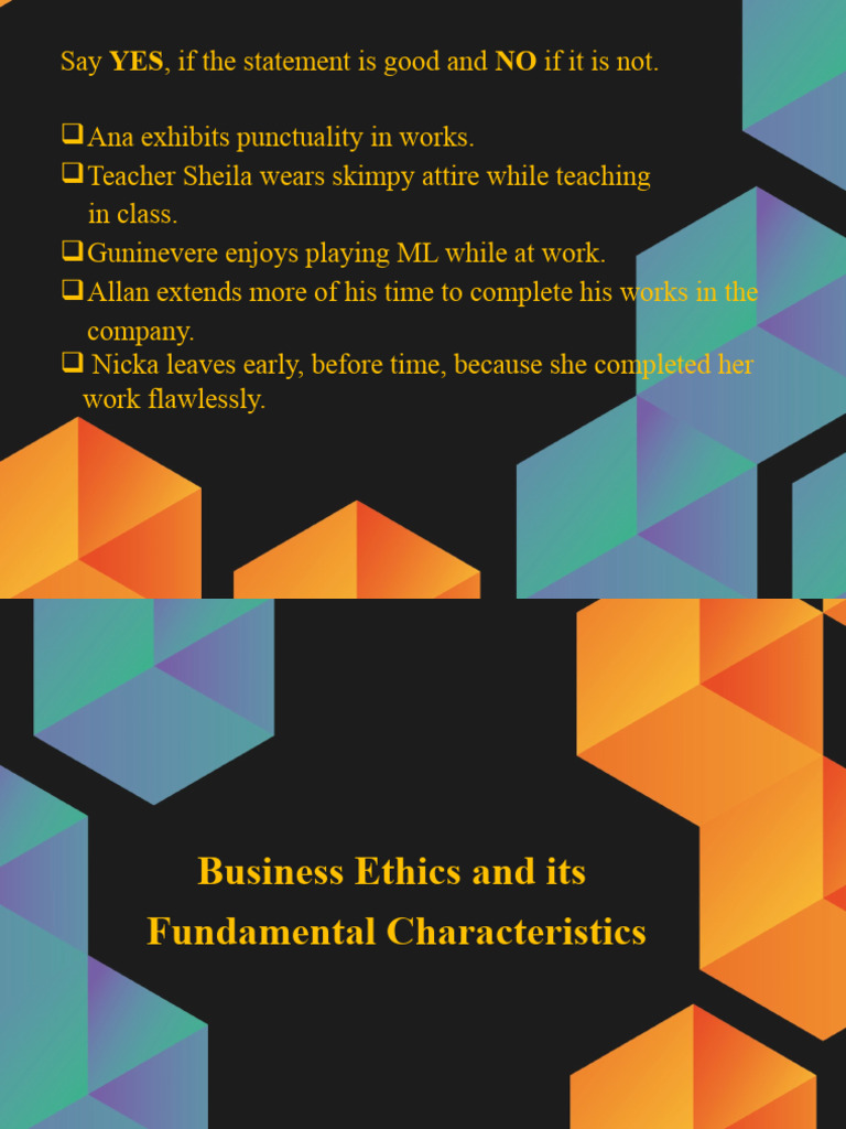 B504 - Lesson 1 - Fundamental Characteristics of BE | PDF | Integrity ...