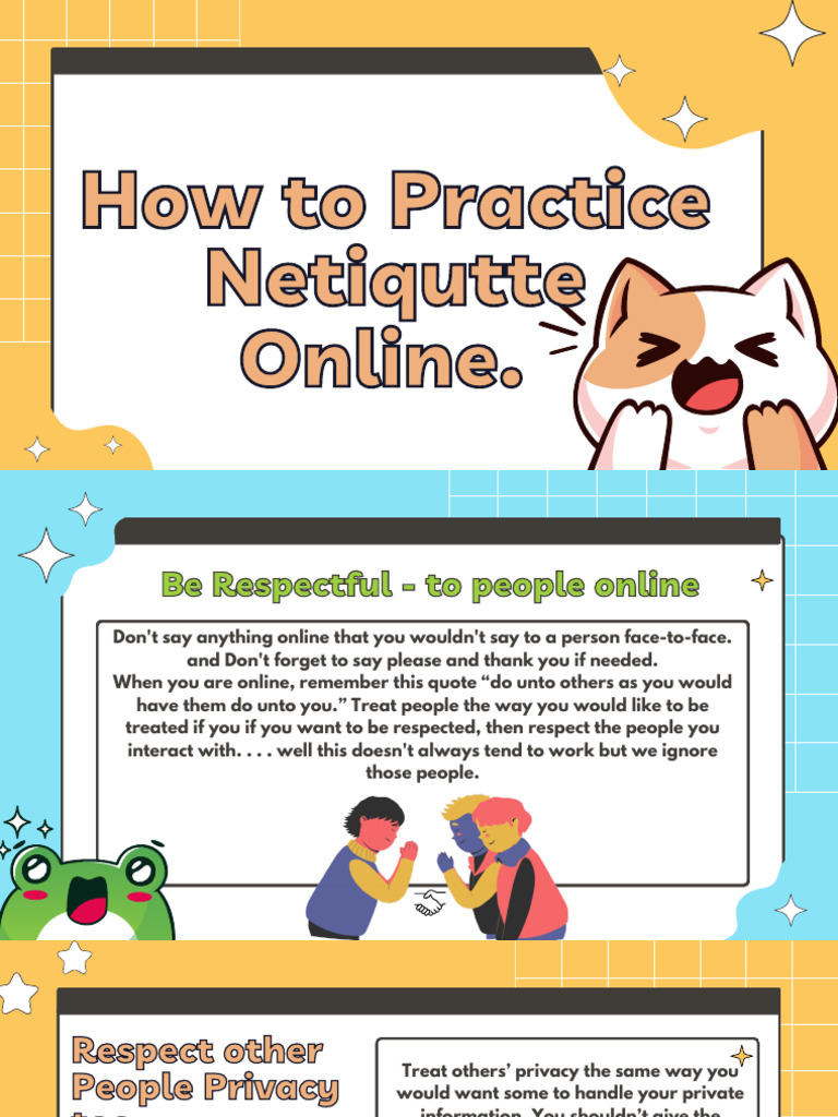 How To Practice Netiqutte Power Point | PDF | Letter Case | Cyberspace