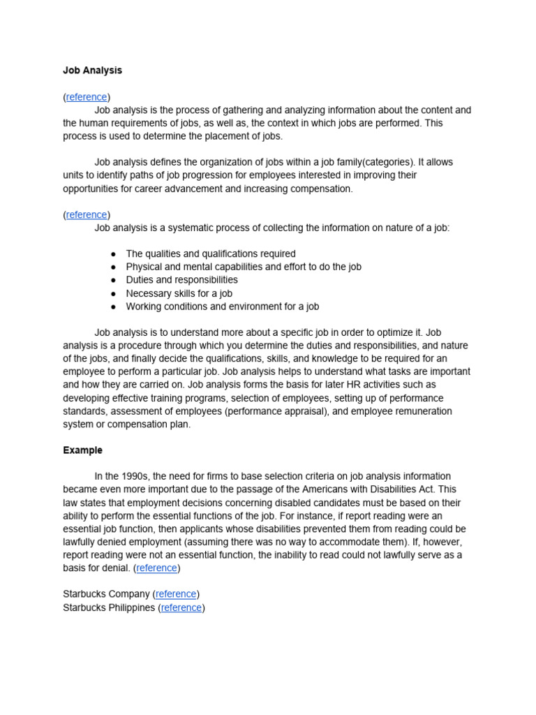 Job Analysis and Design Overview | PDF | Business | Self-Improvement