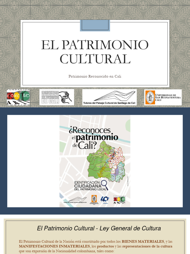 Presentación Patrimonio Cultural | PDF | Patrimonio cultural | Paisaje