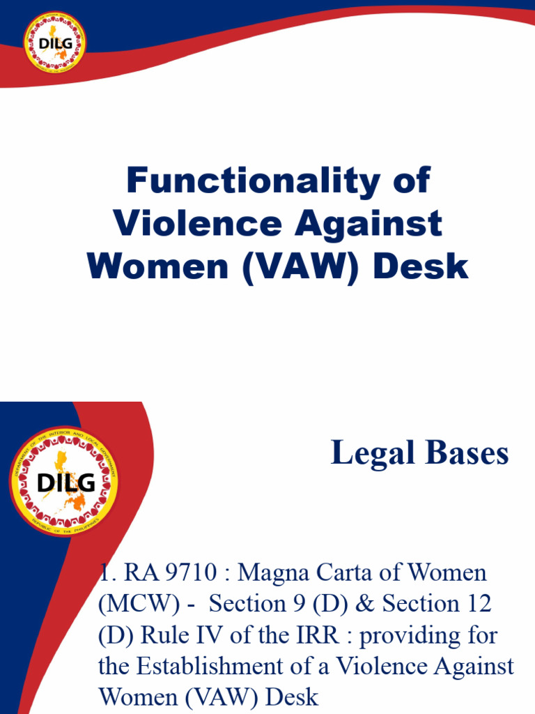 VAW Desk Functionality | PDF | Violence | Violence Against Women