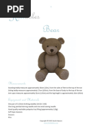 Izzy Teddy Bear Doll Pattern | PDF | Home & Garden