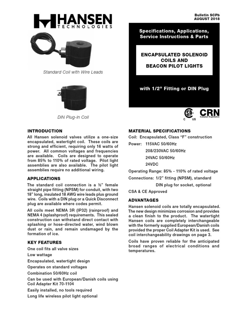 Bobinas Hansen | PDF | Inductor | Electrical Connector