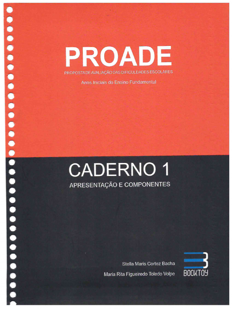 Caderno 1 - PROADE | PDF
