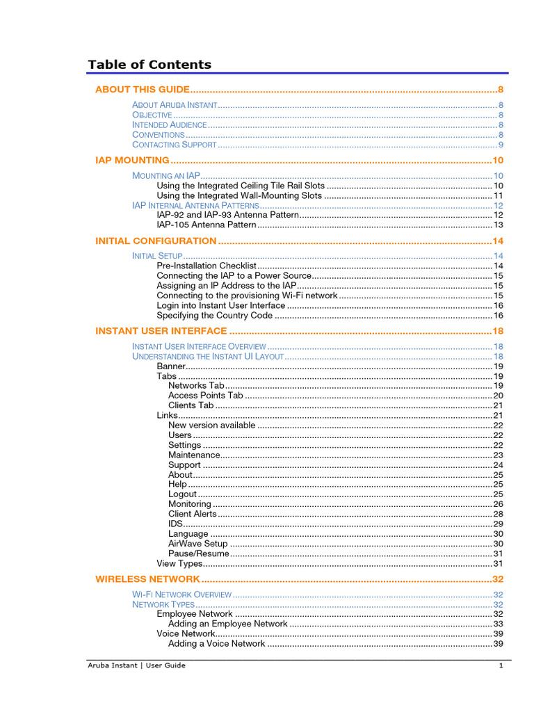 Aruba Instant Setup Guide | PDF | Domain Name System | Computer Network