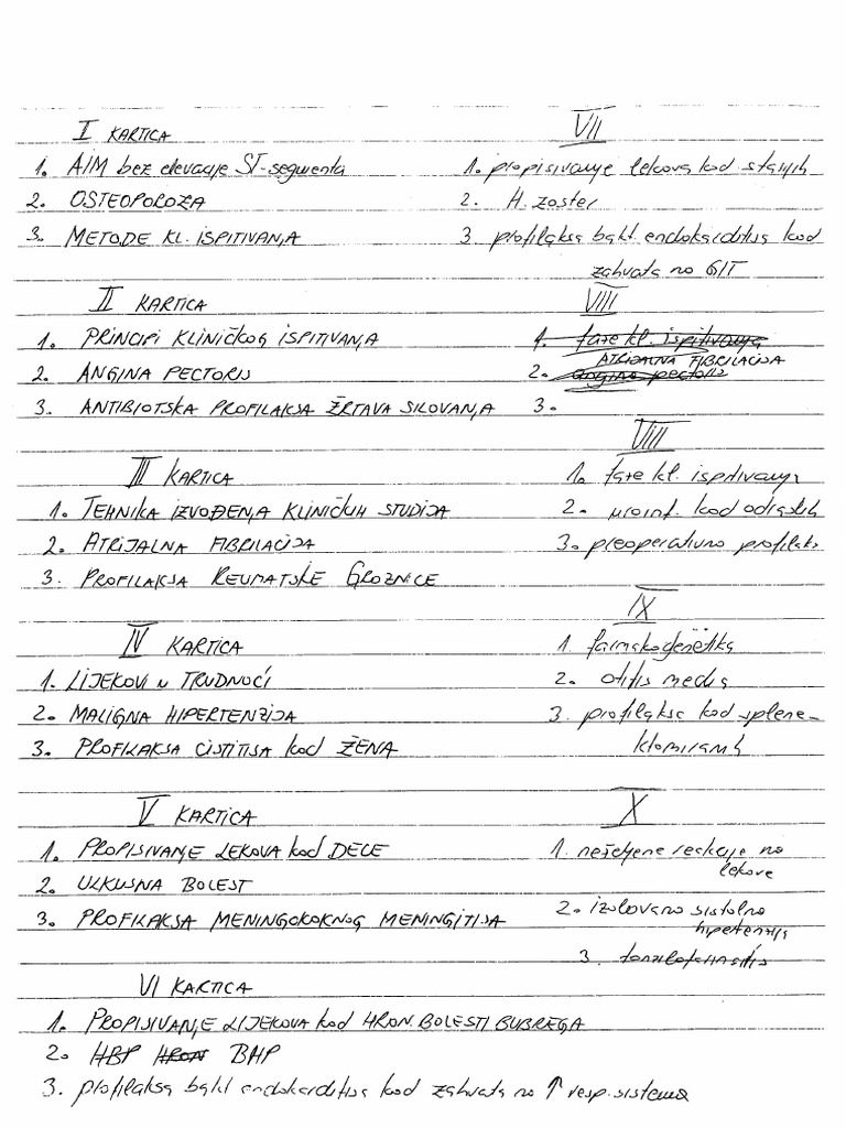 Klinicka Farmakologija-Kartice | PDF