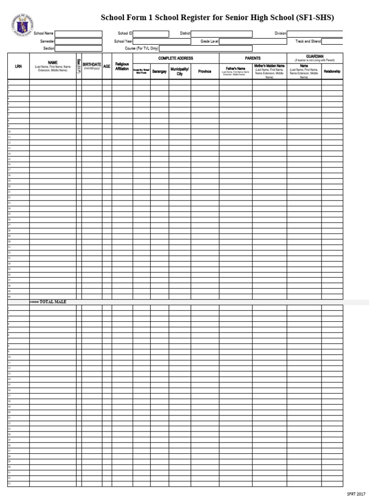 Senior High School Forms SY2022 2023 SF2 NOV 2023 ARO | PDF | Behavioural Sciences | Social ...