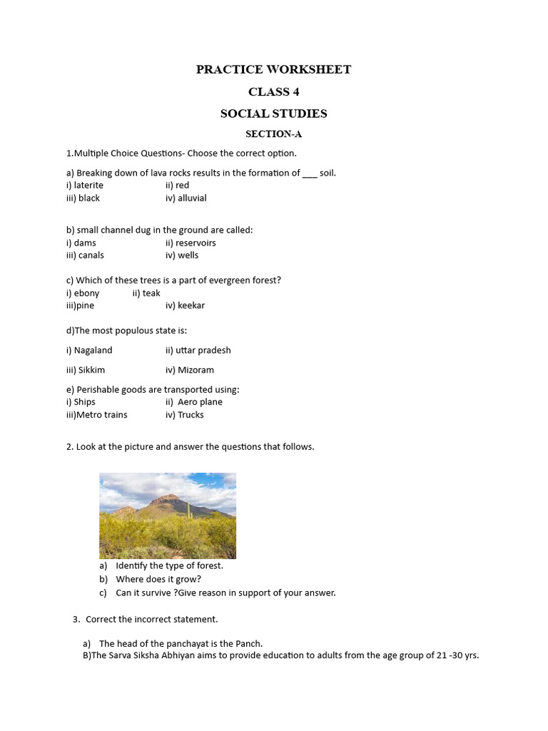 Practice Worksheet Class 4 | PDF | Port | Ships