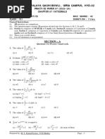 Class 12 Indefinite Integration PYQ S Q | PDF