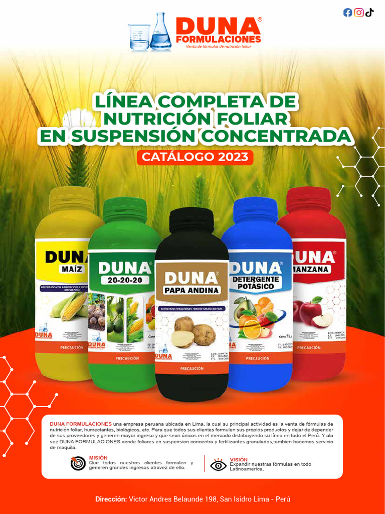 Duna Formulaciones Catalogo | PDF | Agricultura | Botánica