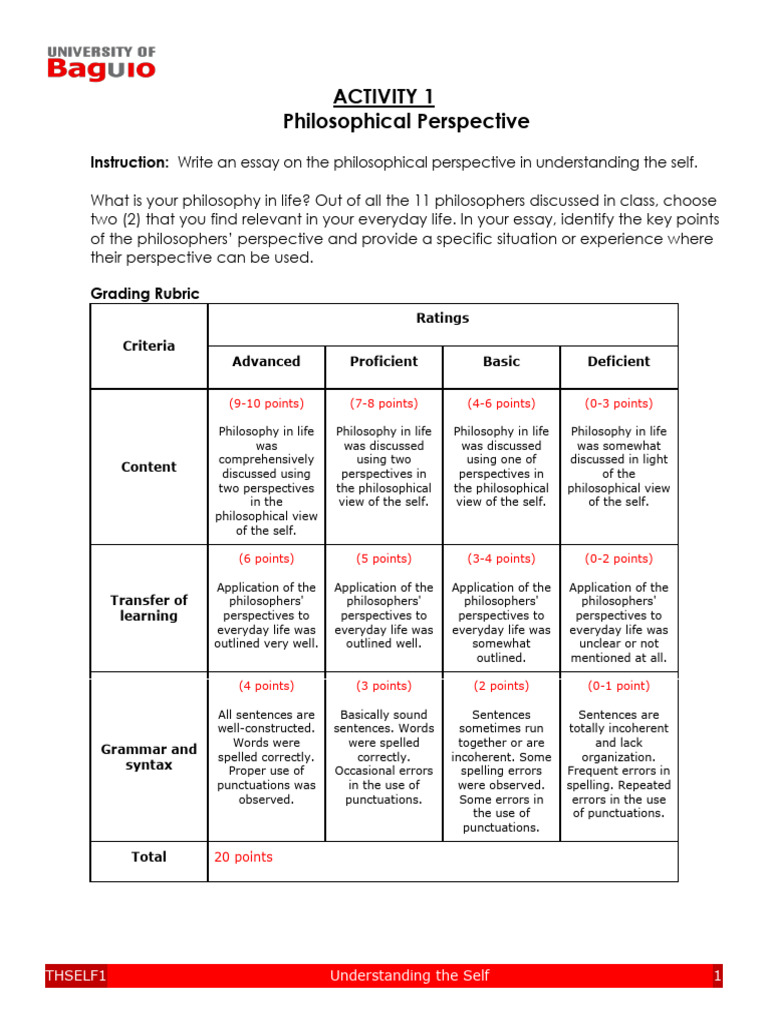Activity 1 | PDF | Cognitive Science | Behavior Modification