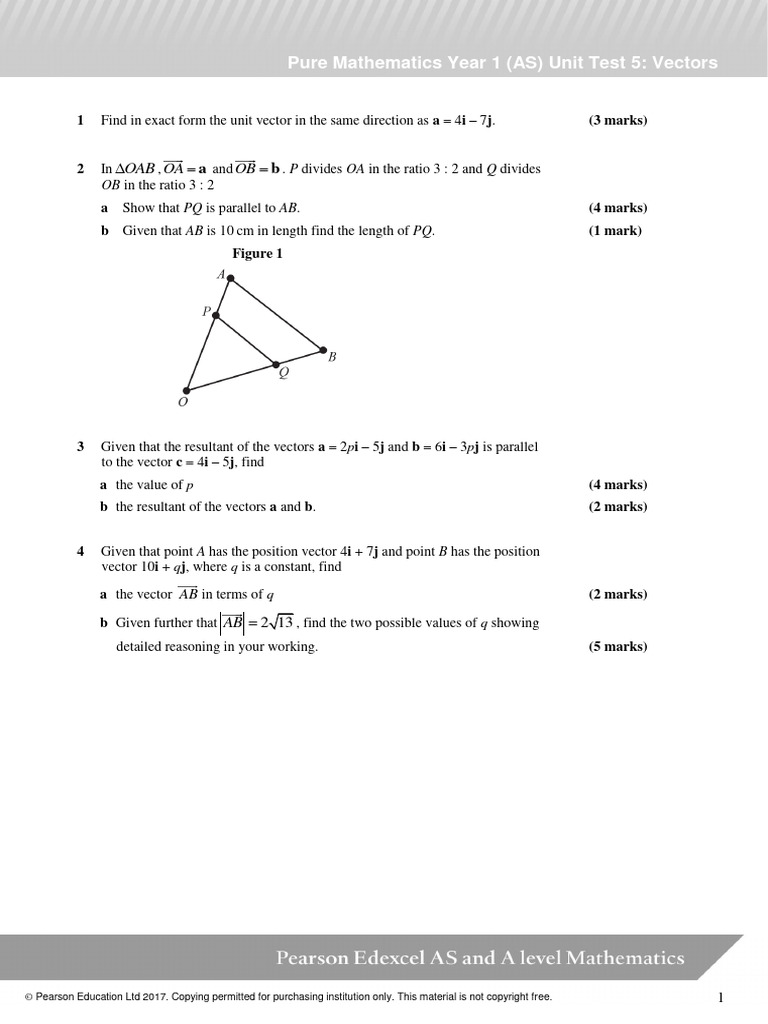 Vectors Test | PDF | Euclidean Vector | Mechanical Engineering