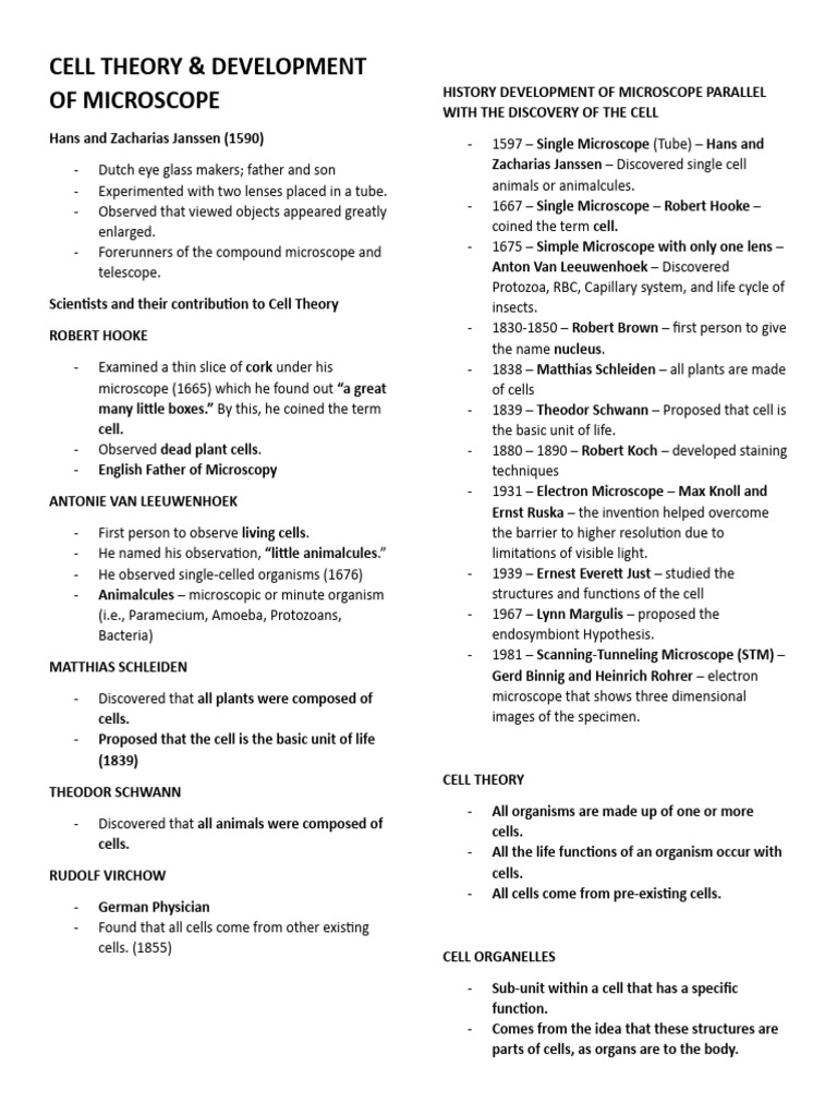 BIO NOTES CELL To ANIMAL TISSUES | PDF