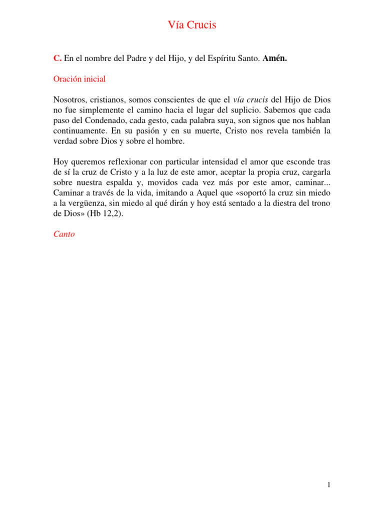 Via Crucis | PDF | Jesús | María, madre de Jesús