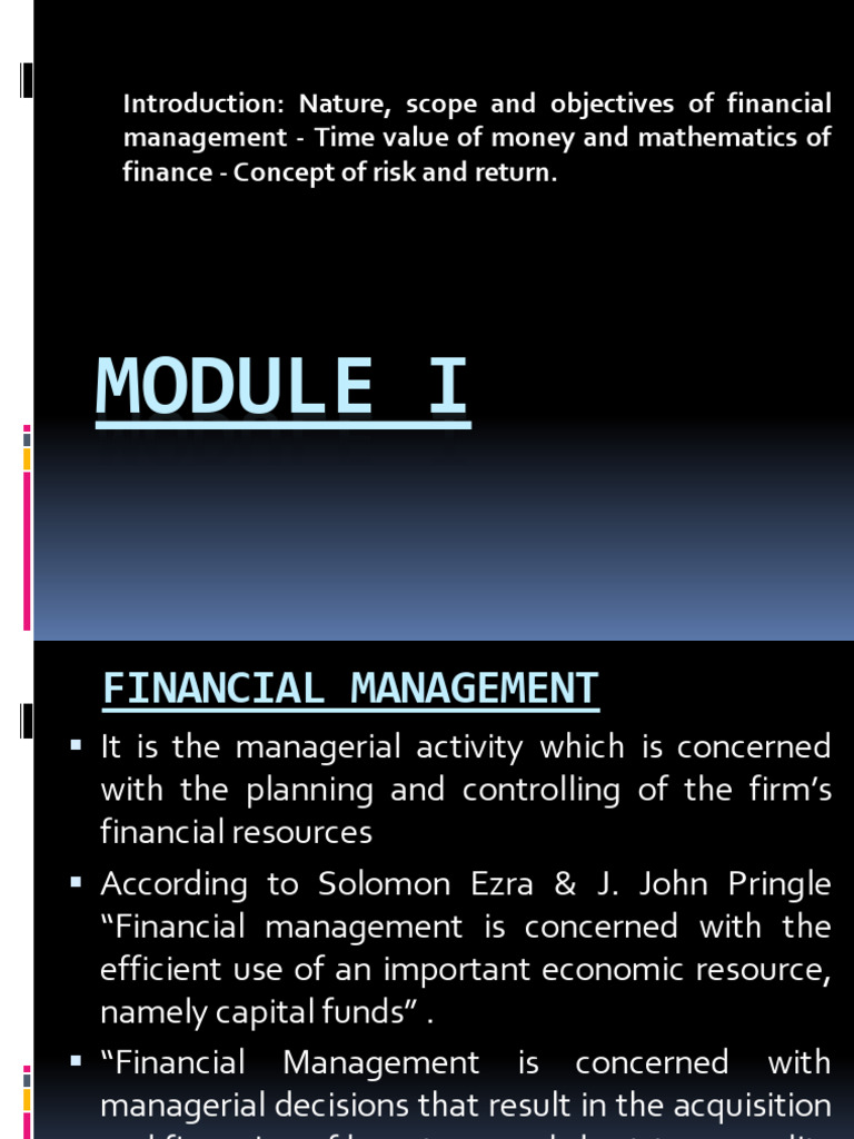 Module@1 2 | Download Free PDF | Investing | Money