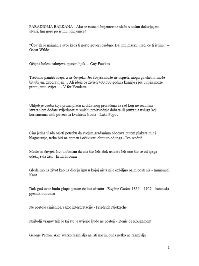 Poznati Citati | PDF