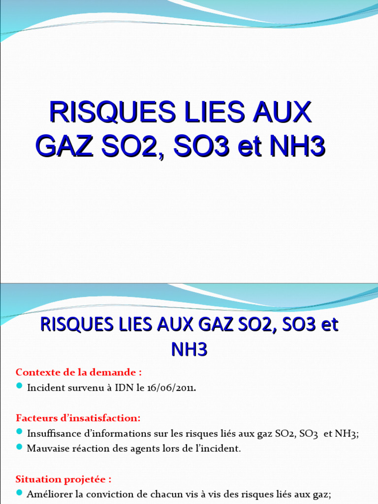 Sensibilisation Sur Les Risque de Fuite de Gaz | PDF