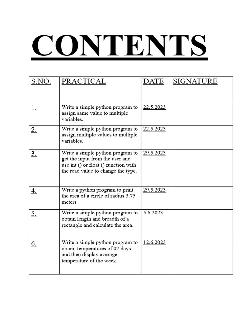 Index Page | PDF | Area | Python (Programming Language)