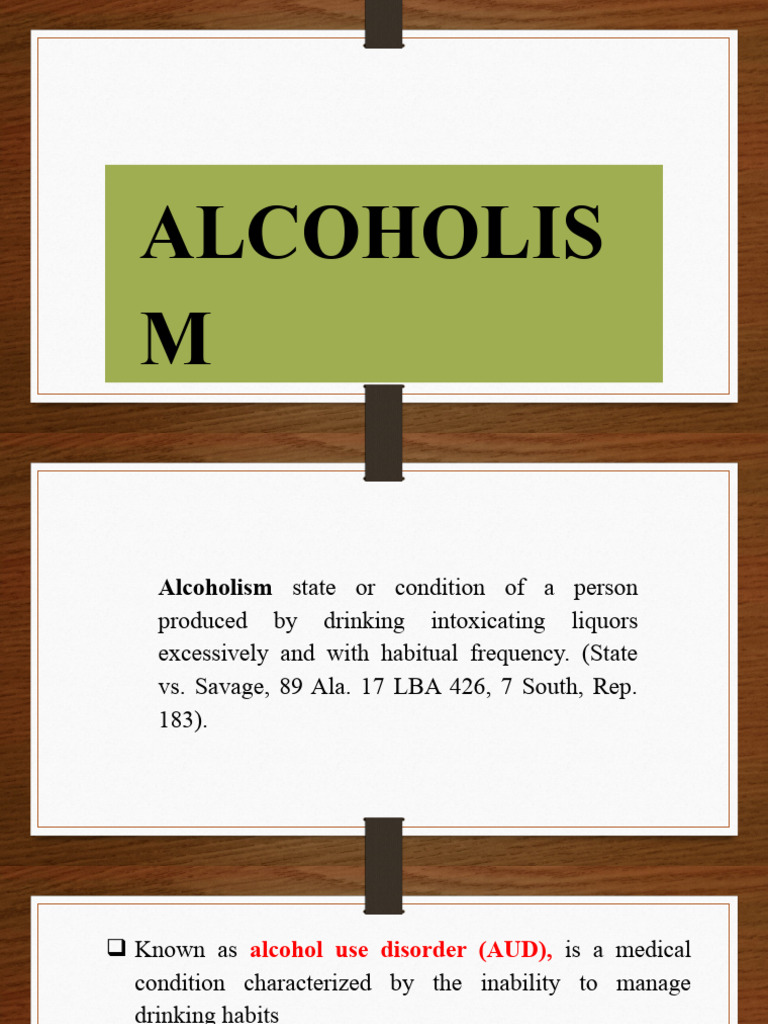 Understanding Alcoholism and Its Effects | PDF | Cooking, Food & Wine