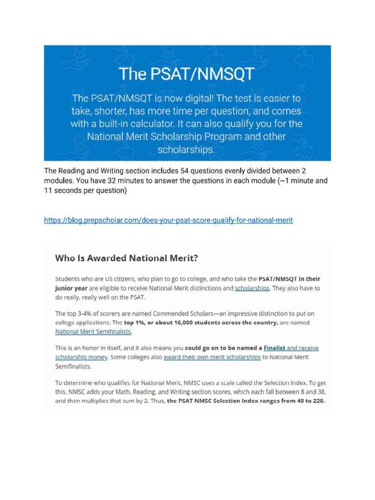 PSAT and ACT | PDF