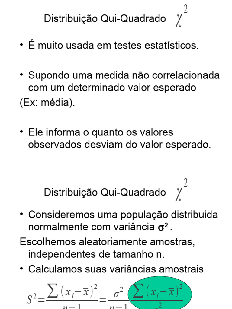 Distribuição Qui-Quadrado: Propriedades e Exemplos | PDF