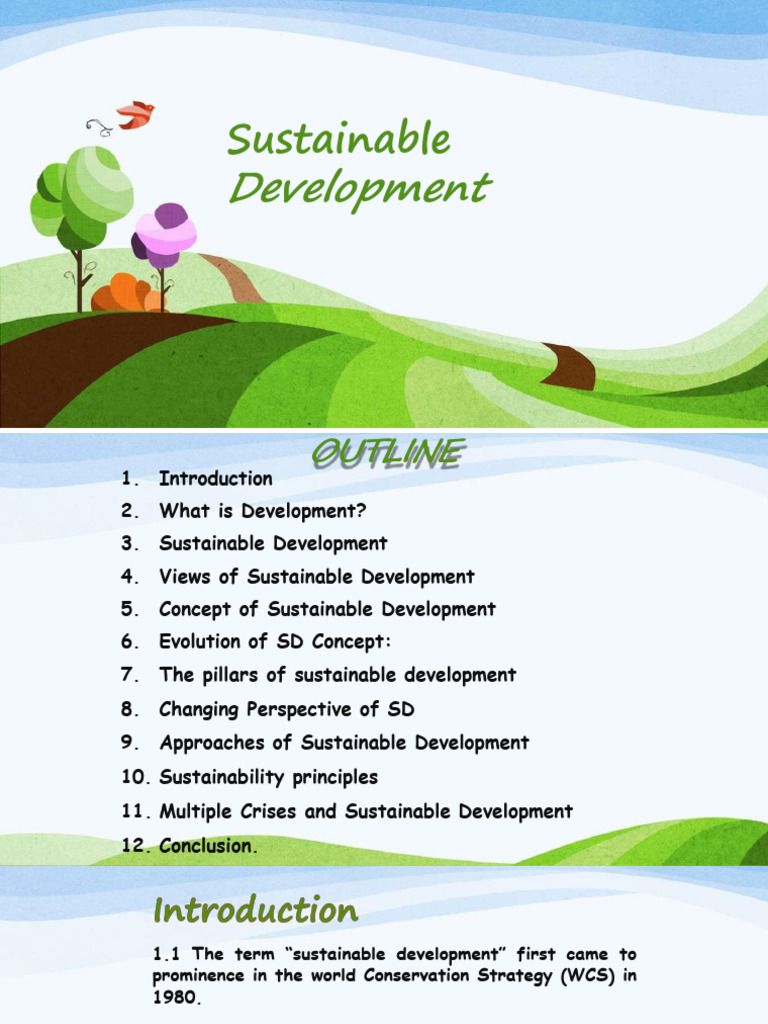 U06-01-Sustinable Development | PDF | Sustainability | Sustainable ...