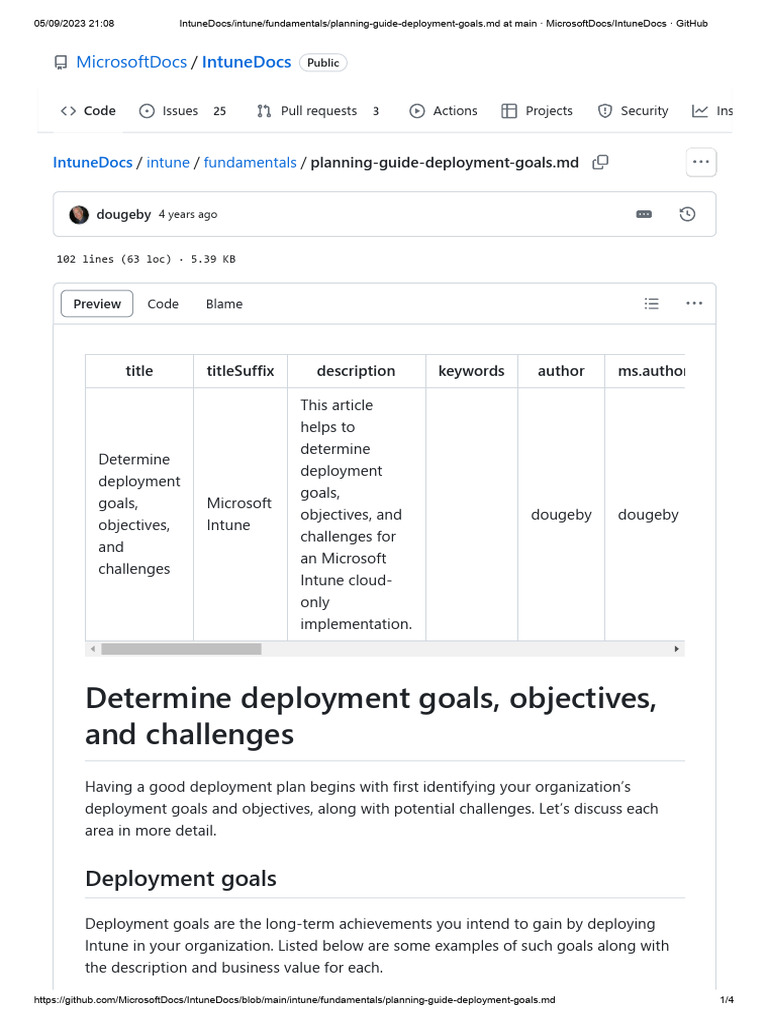 02-Determine Deployment Goals, Objectives | Download Free PDF | Mobile App | Share Point