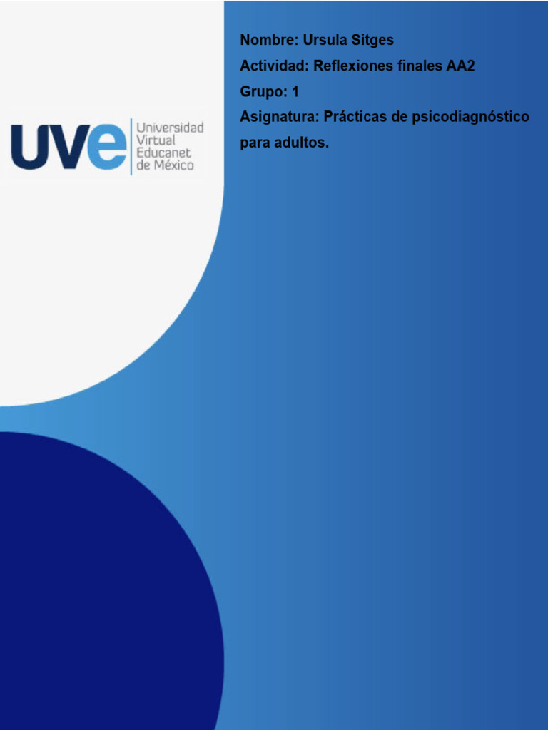 Reflexiones Finales | PDF