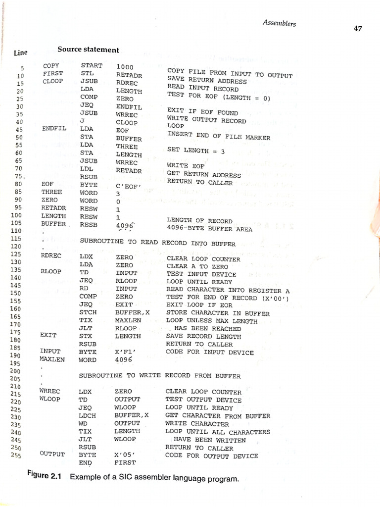 Chapter 2 Assembler | PDF