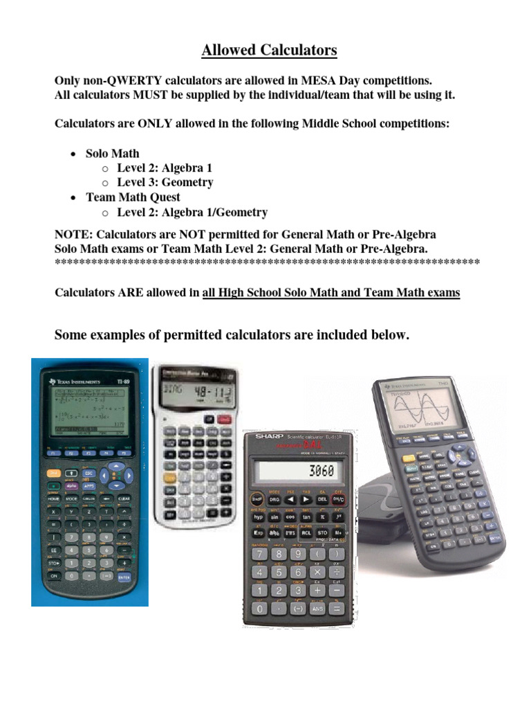QWERTY Calculator Info | PDF